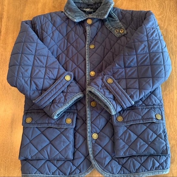 Jackets & Coats | Polo Ralph Lauren Blue Tufted Corduroy Jacket 3t ...